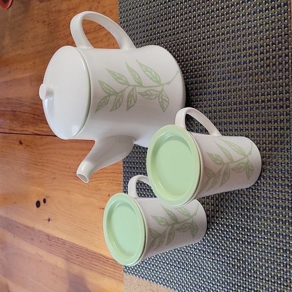 Tazo | Dining | Tazo Teapot And Mugs Set | Poshmark